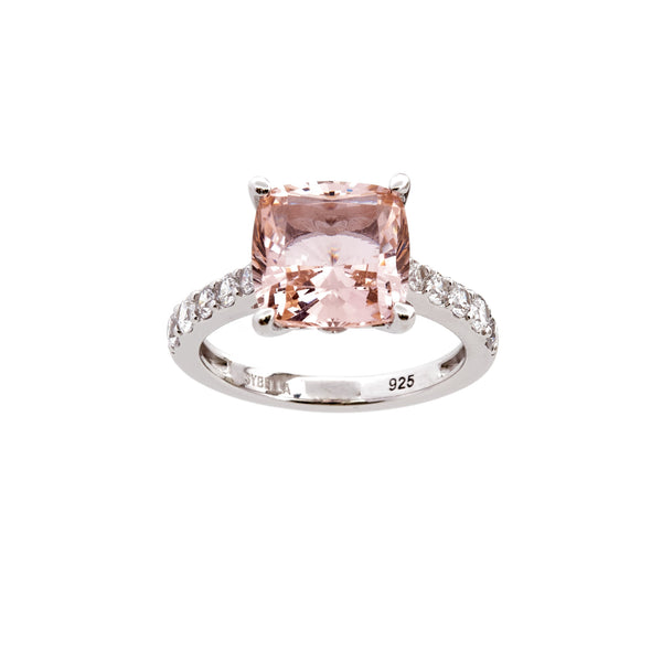 Ariella Pink & Clear Multi Cubic Zirconia Ring – Sybella Jewellery